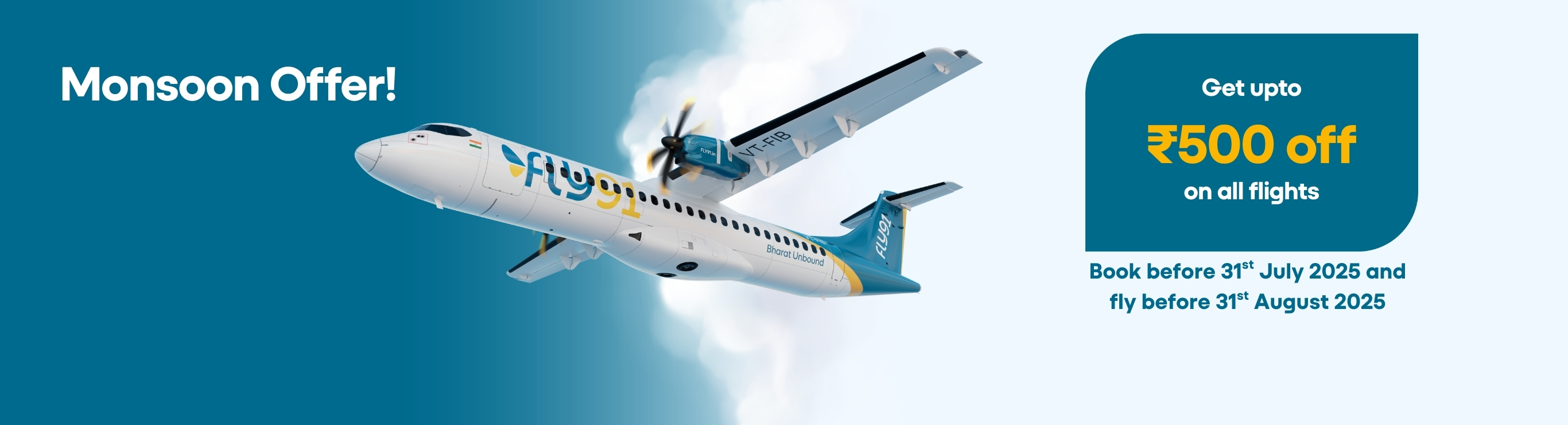 Book Regional Flights Online Across India with FLY91