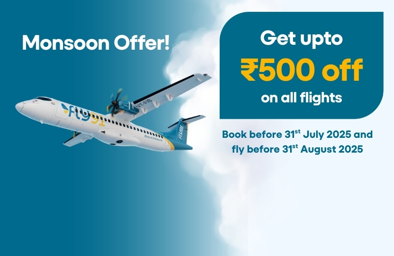 Book Regional Flights Online Across India with FLY91