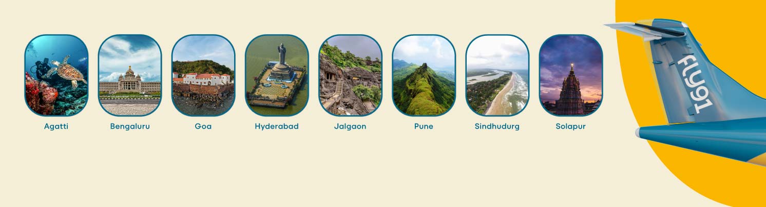 Book Regional Flights Online Across India with FLY91